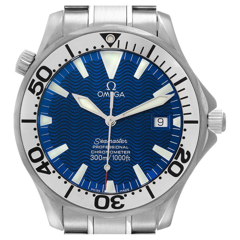 Omega Seamaster Professional 300m Men's Watch Blue Dial Bezel 2531.80 ...