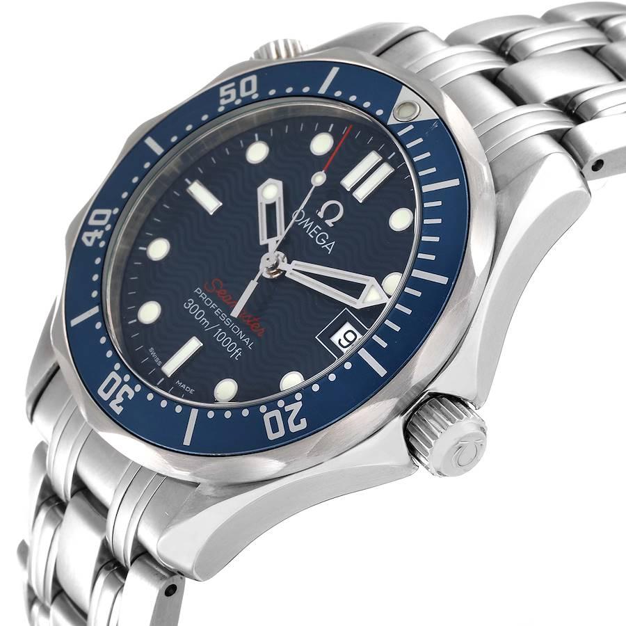 Omega Seamaster 300M Midsize Blue Dial Steel Quartz Mens Watch 2223.80. ...