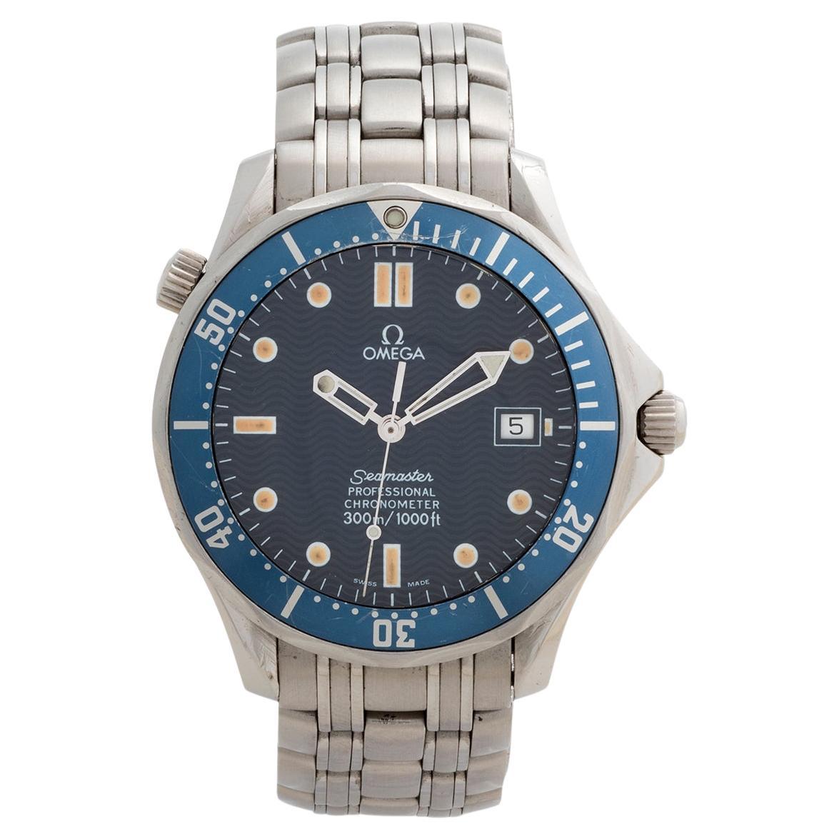 Omega Seamaster 40 Years James Bond Blue Dial Watch 2537.80.00 For Sale ...