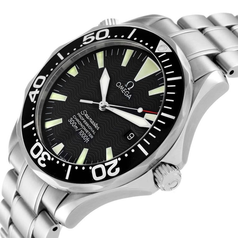 Omega Seamaster 41 300m Black Dial Steel Mens Watch 2254.50.00 at 1stDibs