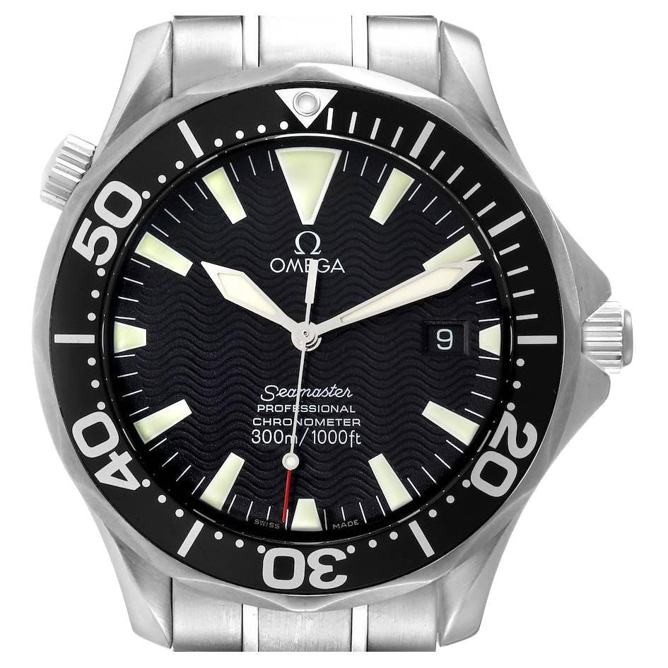 Omega Seamaster 41 300M Black Dial Steel Mens Watch 2254.50.00 at 1stDibs