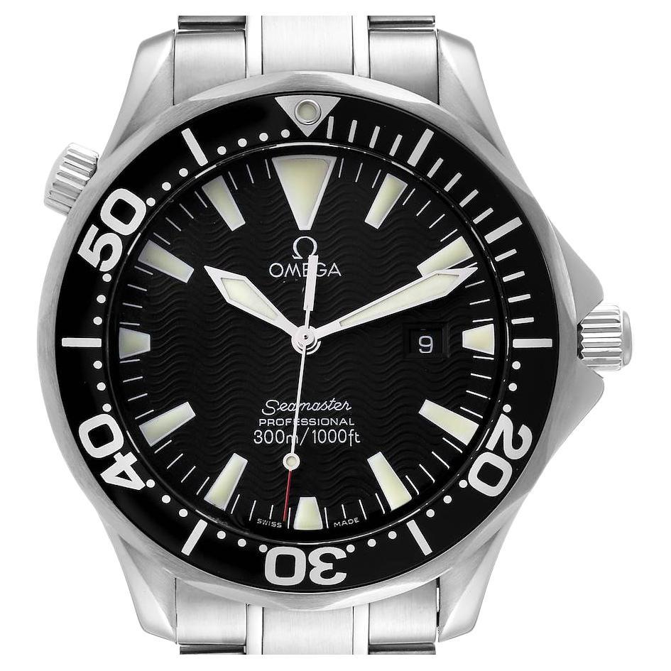 Omega Seamaster Black Dial Stainless Steel Mens Watch 2264.50.00 For ...