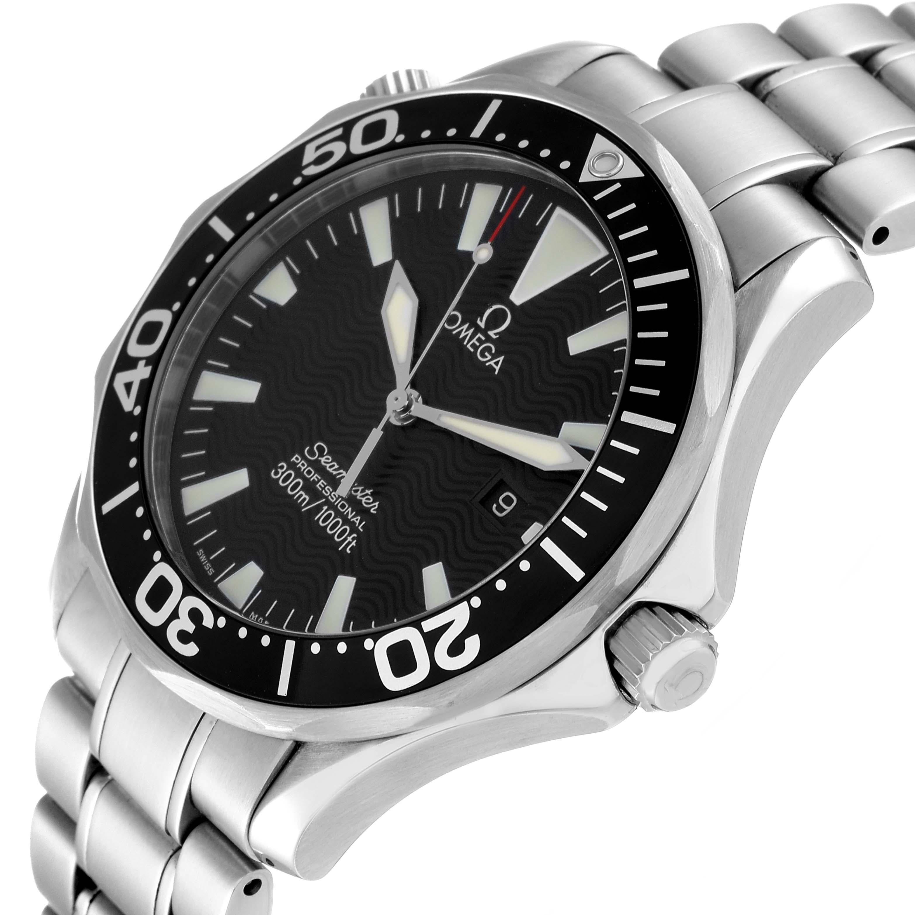Omega Seamaster 41mm Black Dial Steel Mens Watch 2264.50.00 Card For ...