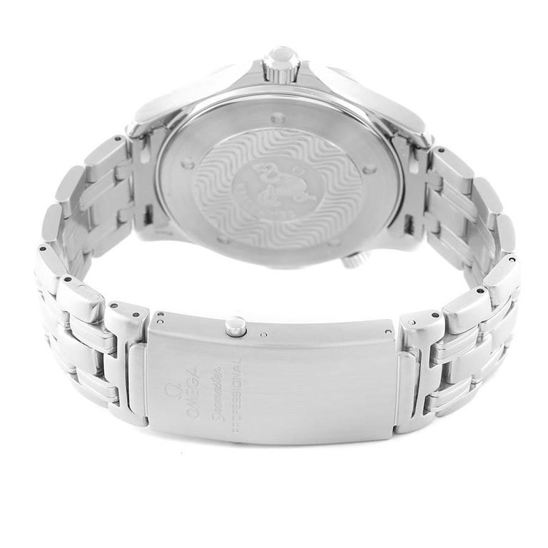 Omega Seamaster James Bond Blue Dial Steel Watch 2541.80.00 Card at 1stDibs