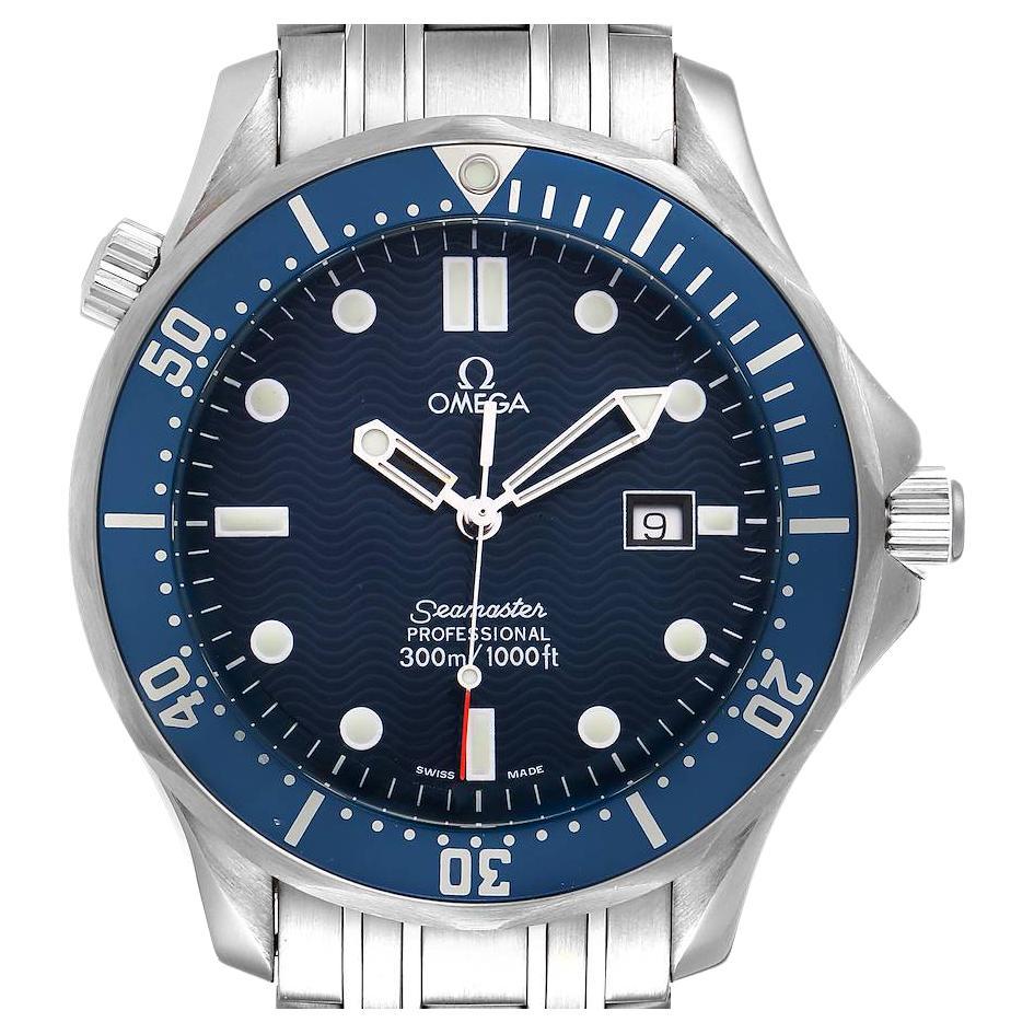 Omega Seamaster James Bond Blue Dial Steel Watch 2541.80.00 For Sale at ...