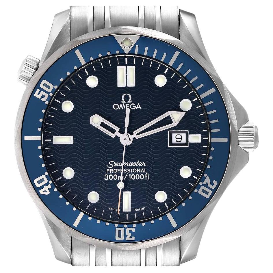 Omega Seamaster 40 Years James Bond Blue Dial Watch 2537.80.00 For Sale ...