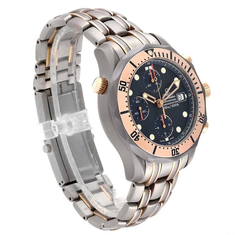 Omega Seamaster Titanium 18 Karat Rose Gold Men's Watch 2296.80.00 For ...