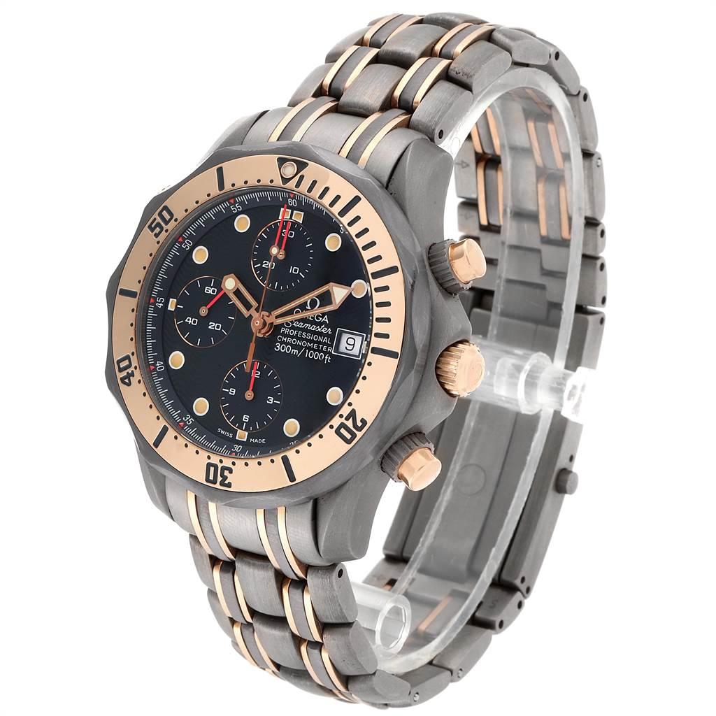 Omega Seamaster Titanium Rose Gold Men's Watch 2296.80.00 Box Card For ...