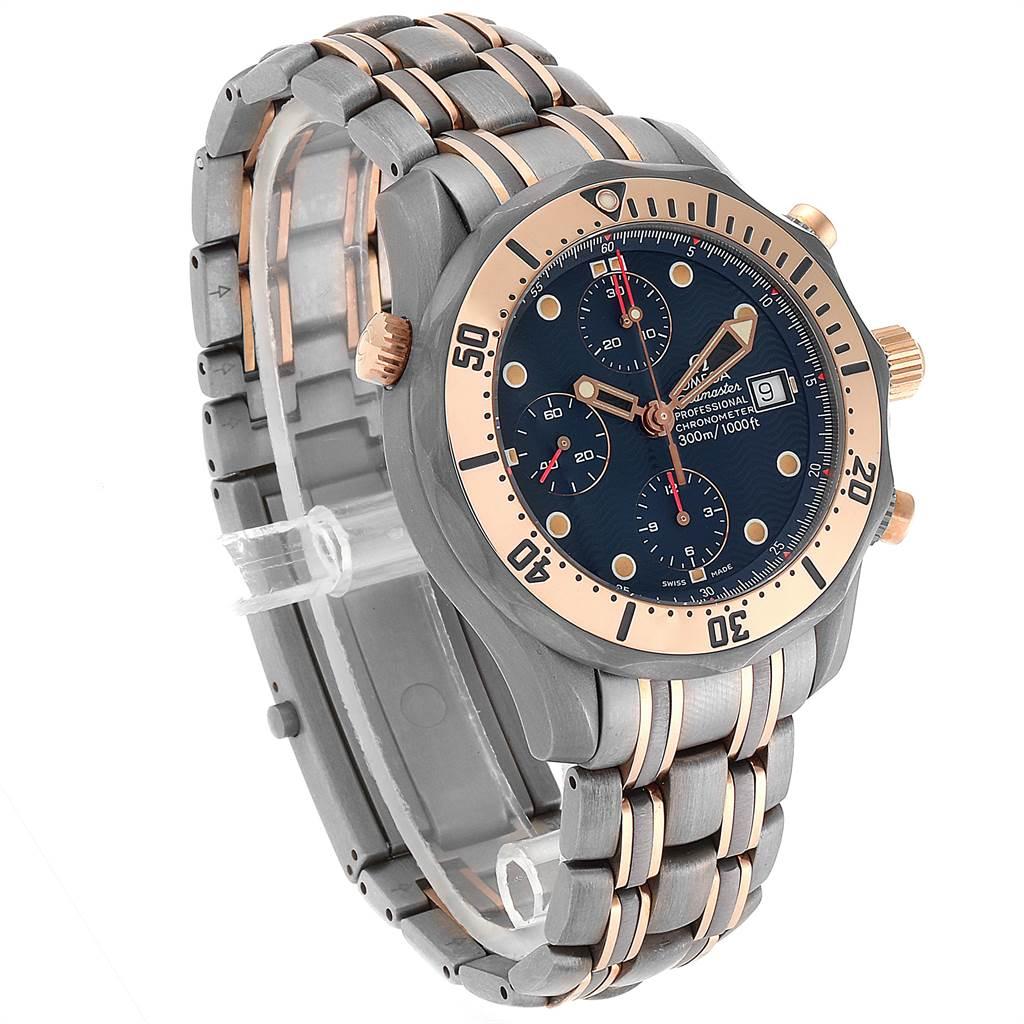 Omega Seamaster Titanium Rose Gold Men's Watch 2296.80.00 Box Card For ...