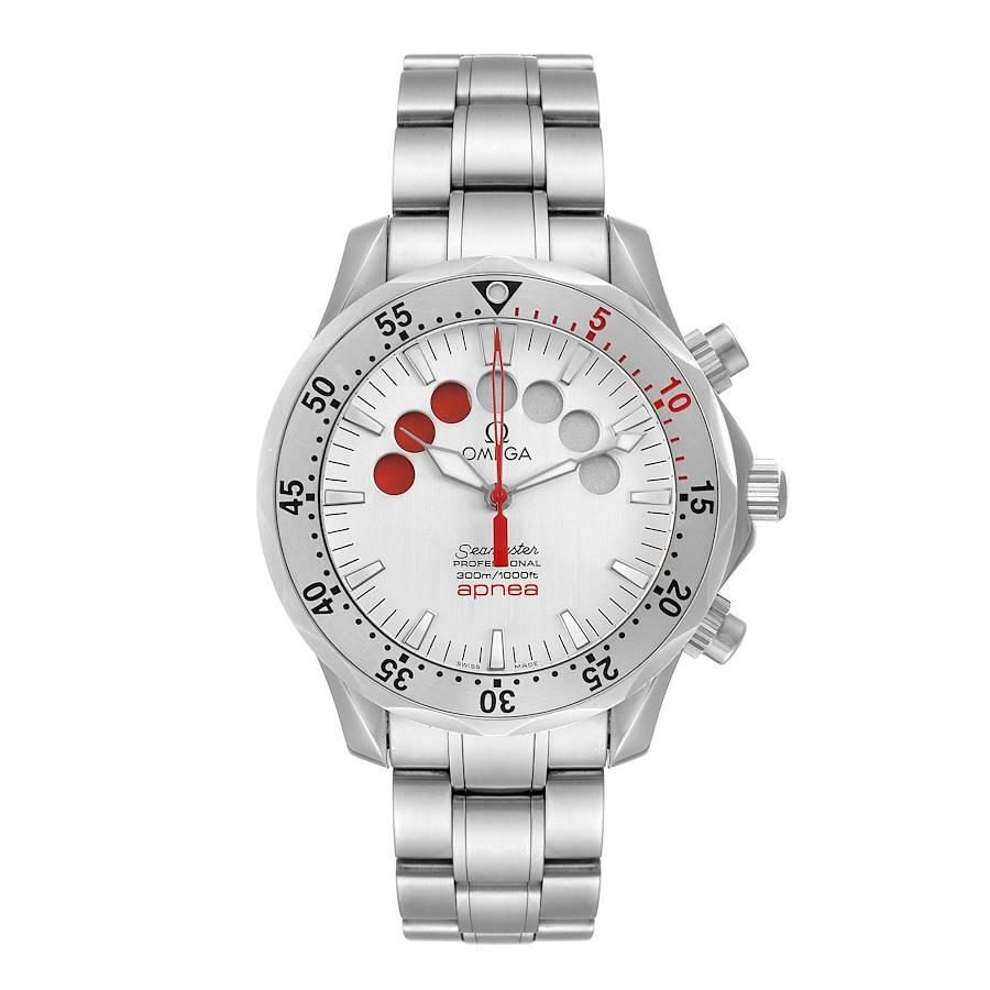 Omega Seamaster Apnea Jacques Mayol Silver Dial Mens Watch 2595.30.00 ...
