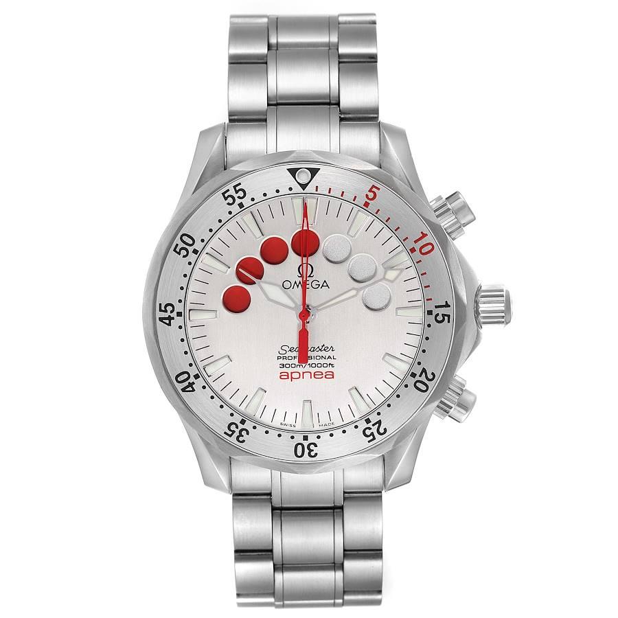 Omega Seamaster Apnea Jacques Mayol Silver Dial Mens Watch 2595.30.00 ...