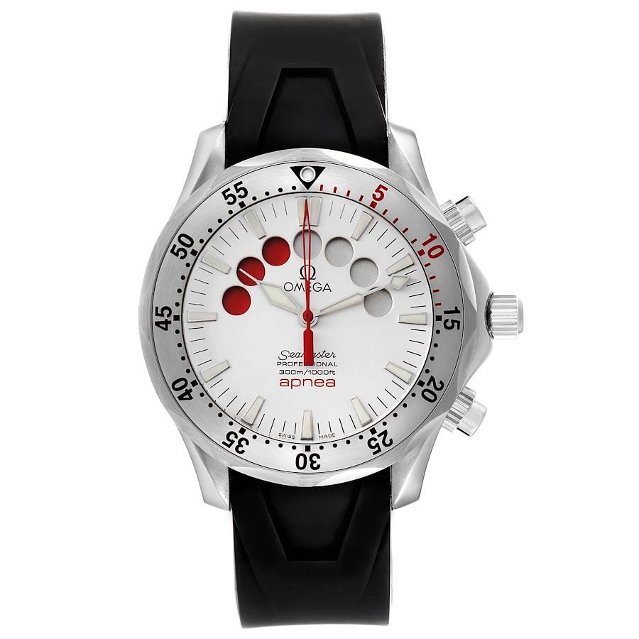 Omega Seamaster Apnea Jacques Mayol Silver Dial Mens Watch 2895.30.91 ...