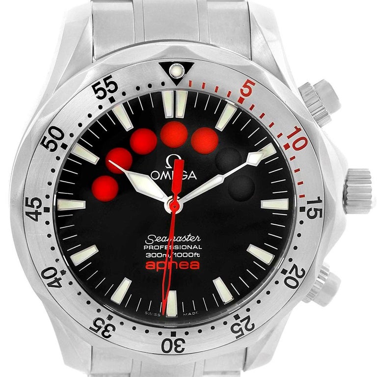 Omega Seamaster Apnea Jacques Mayol Watch 2595.50.00 Card For Sale at ...