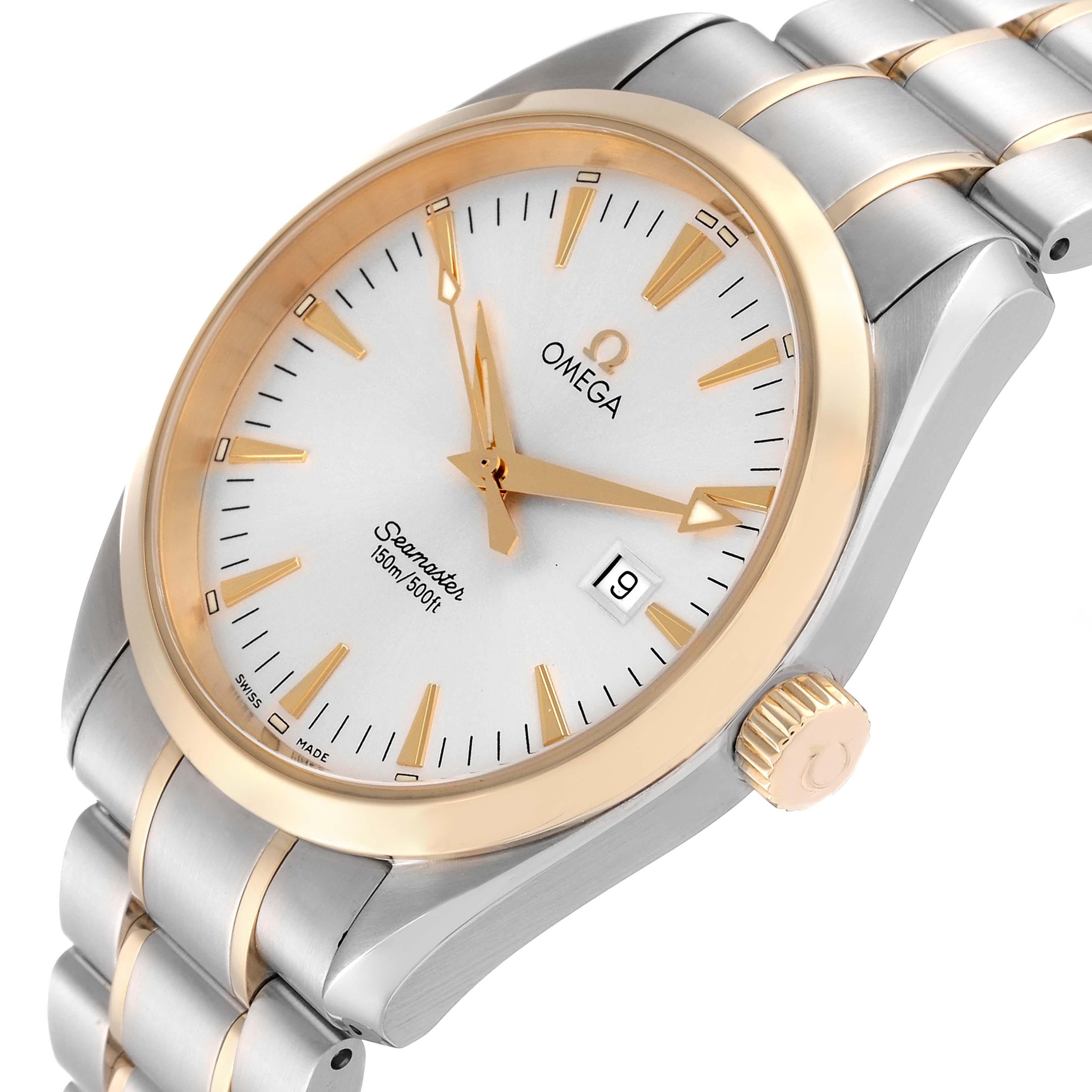 Omega Seamaster Aqua Terra 150M Steel Yellow Gold Mens Watch 2317.30.00 ...