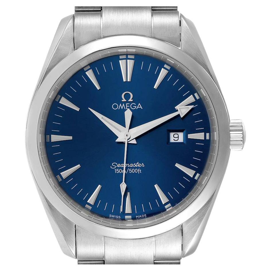 Omega Seamaster Chronograph Blue Dial Steel Men's Watch 2598.80.00 Card ...