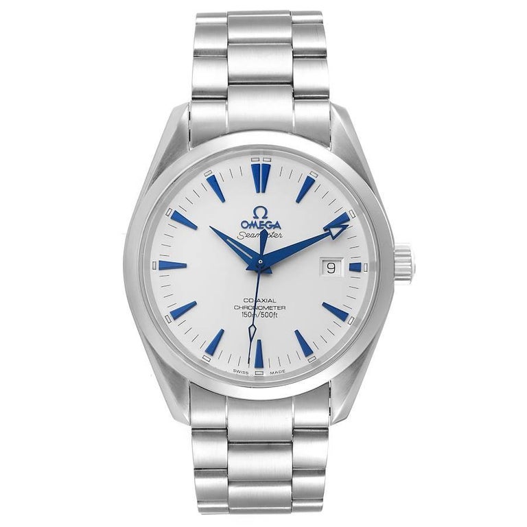Omega Seamaster Aqua Terra Blue Hands Steel Mens Watch 2503.33.00 Box ...