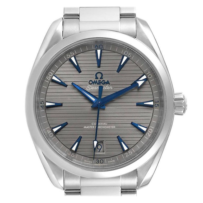Omega Montre Seamaster Aqua Terra grise à cadran pour homme 220.10.41 ...