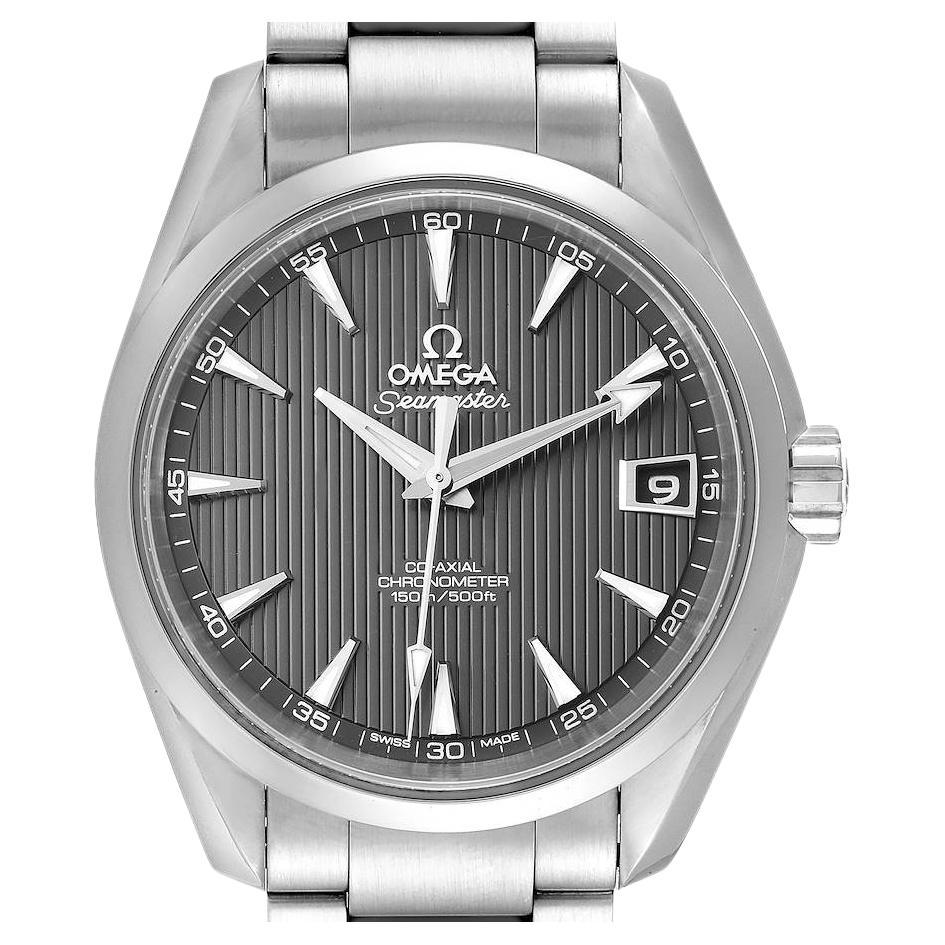 Omega Aqua Terra Rose Gold Steel Grey Dial Automatic Watch 231.20.42.21 ...