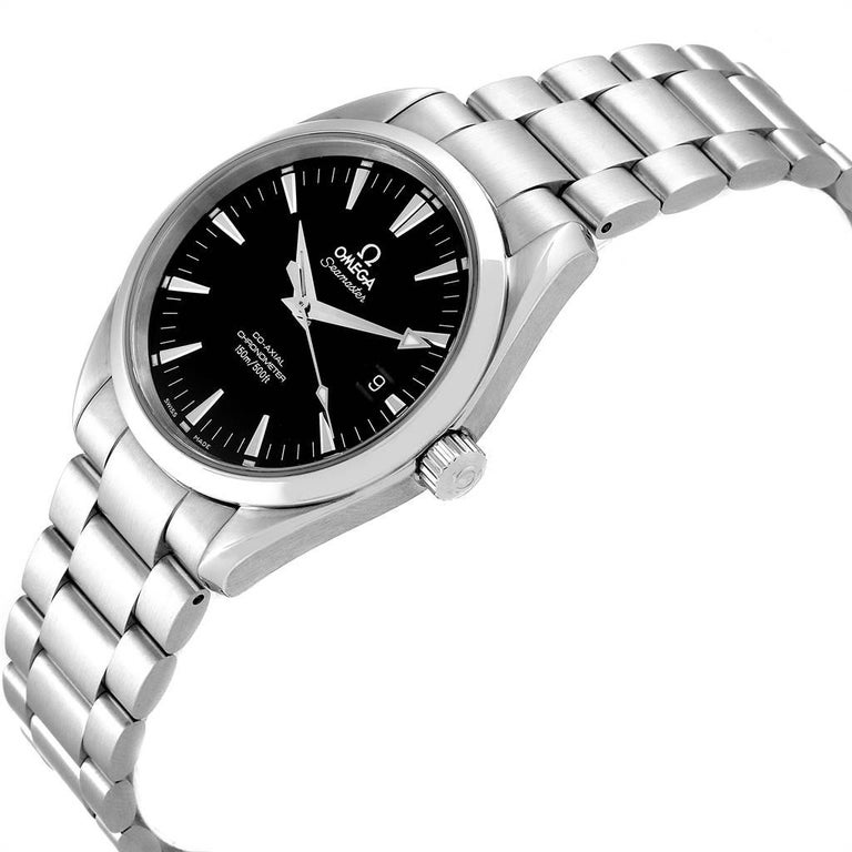Omega Seamaster Aqua Terra Men’s Black Dial Steel Watch 2503.50.00 For ...