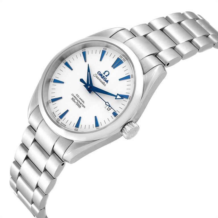 Omega Seamaster Aqua Terra Men’s Watch 2503.33.00 Box Card For Sale at ...