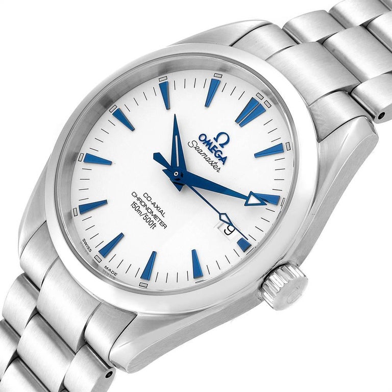 Omega Seamaster Aqua Terra Men’s Watch 2503.33.00 Box Card For Sale at ...