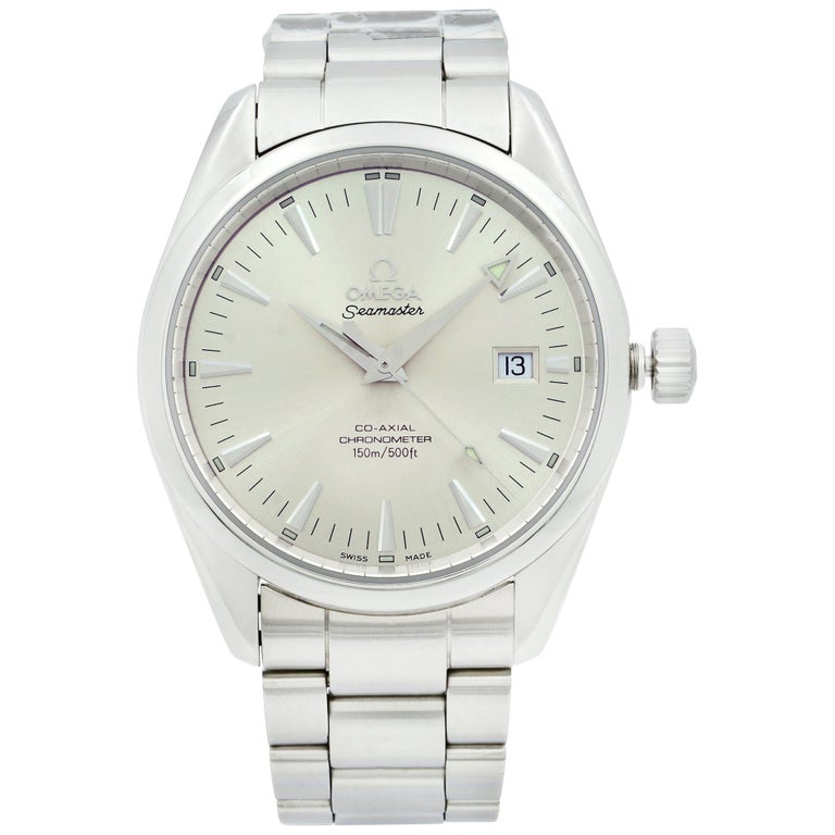 Omega Seamaster Aqua Terra Steel Silver Dial Automatic Men's Watch 2503 ...