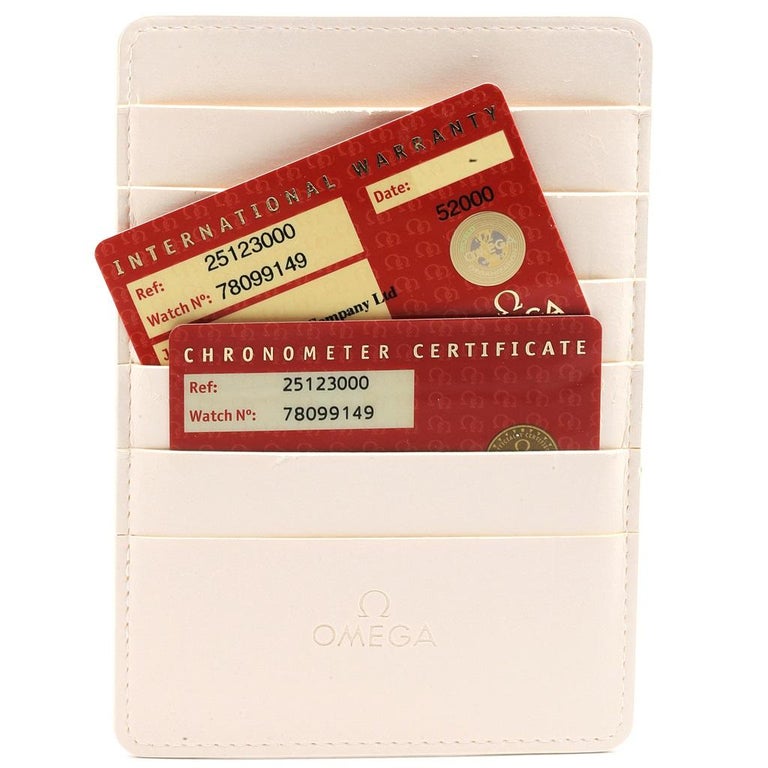 Omega Seamaster Aqua Terra XL Chronograph Watch 2512.30.00 Box Card For ...