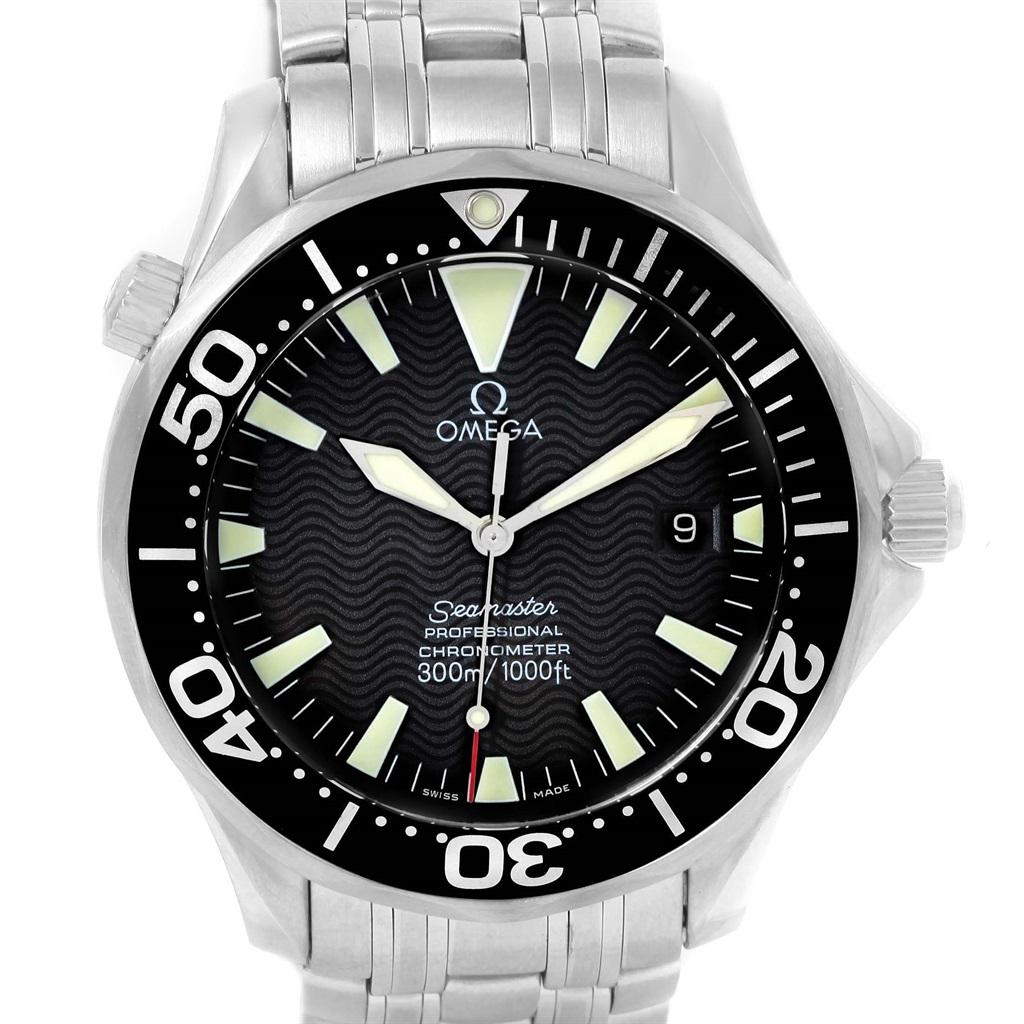 Omega Seamaster Black Wave Dial Automatic Men’s Watch 2254.50.00 For ...