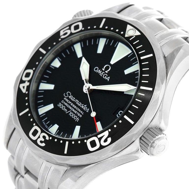 Omega Seamaster Black Wave Dial Midsize 300m Watch 2252.50.00 Box Card ...