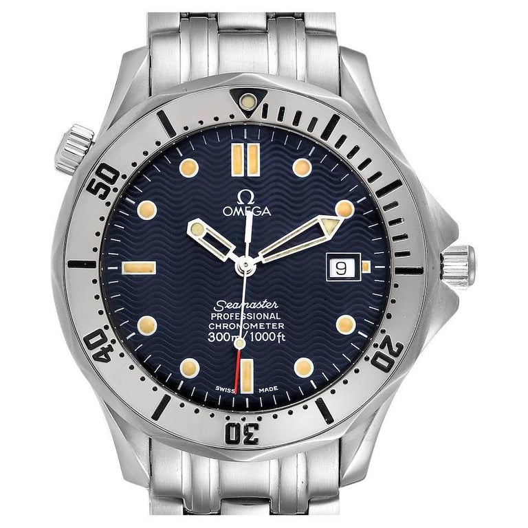 Omega Seamaster Blue Wave Decor Dial Steel 300m Watch 2532.80.00 For ...
