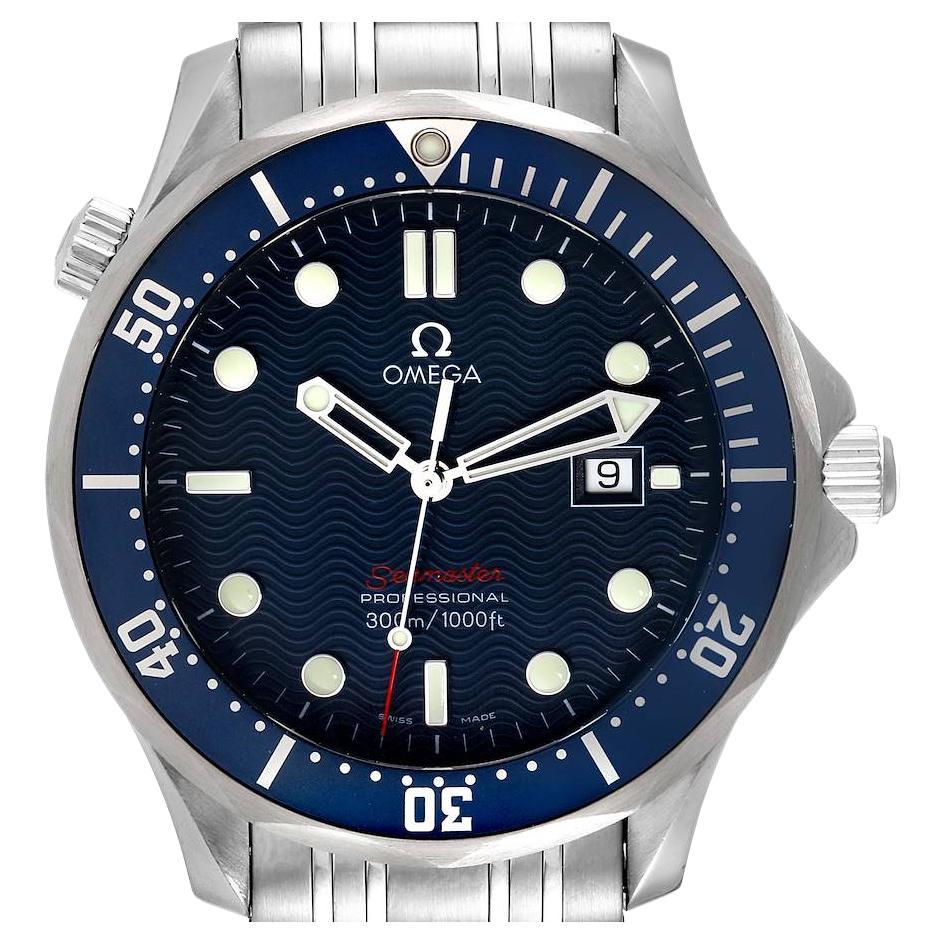 Omega Seamaster James Bond 36 Midsize Blue Wave Dial Watch 2561.80.00 ...