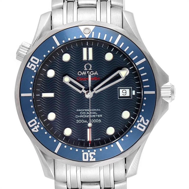 Omega Seamaster Bond 300M Co-Axial Watch 2220.80.00 Box Card For Sale ...
