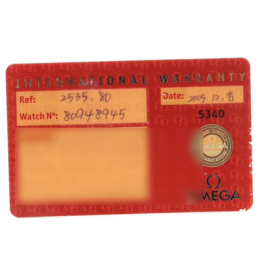 Omega Seamaster Bond 300M GMT Co-Axial Steel Watch 2535.80.00 Box Cards ...