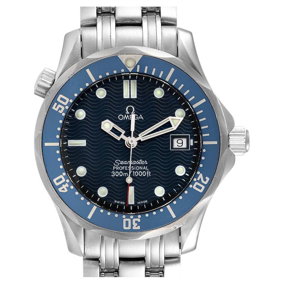 Omega Seamaster Midsize Blue Dial Steel Men's Watch 2551.80.00 Card For ...