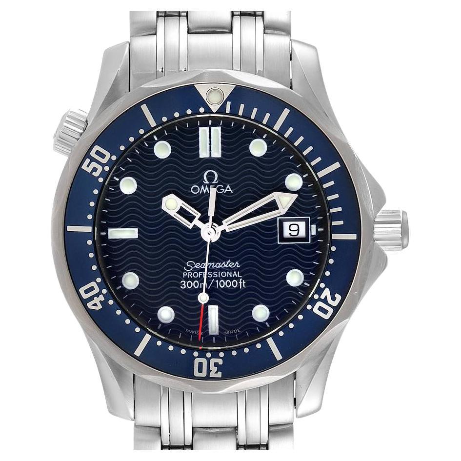 Omega Seamaster Midsize Blue Dial Steel Men's Watch 2551.80.00 Card For ...