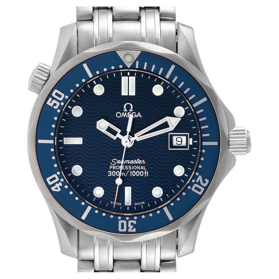 Omega Seamaster 40 Years James Bond Blue Dial Watch 2537.80.00 For Sale ...