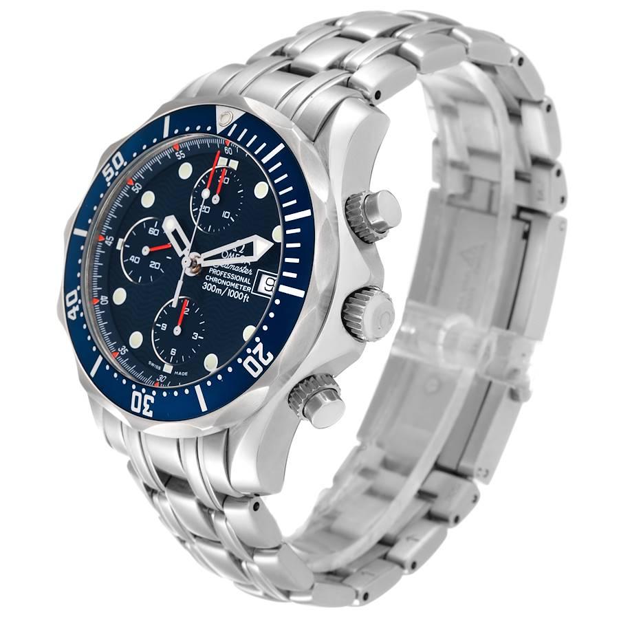Omega Seamaster Bond Chrono Blue Wave Dial Mens Watch 2599.80.00 For ...