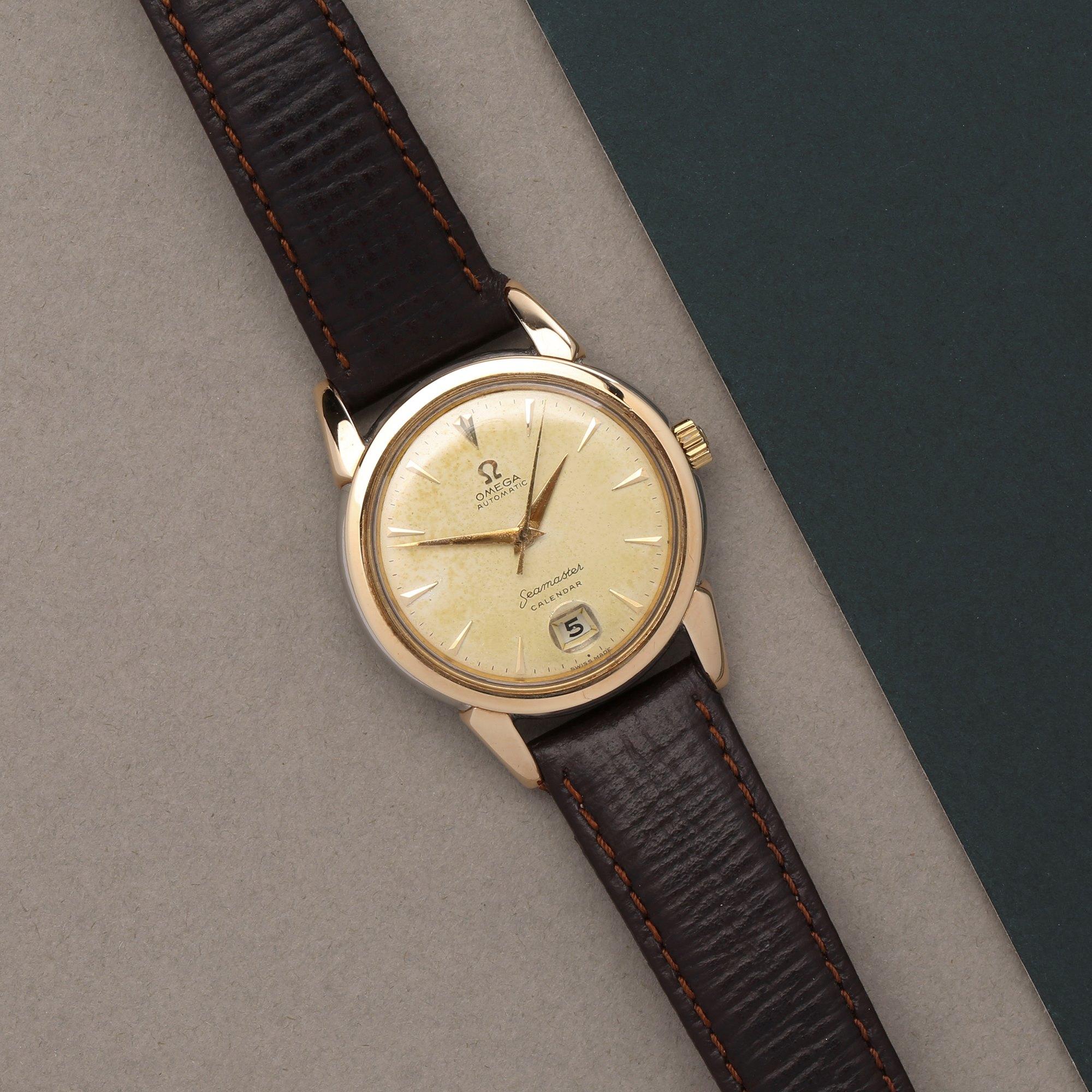Omega Seamaster Calendar 1342 Men's Gold-Plated Watch at 1stDibs ...