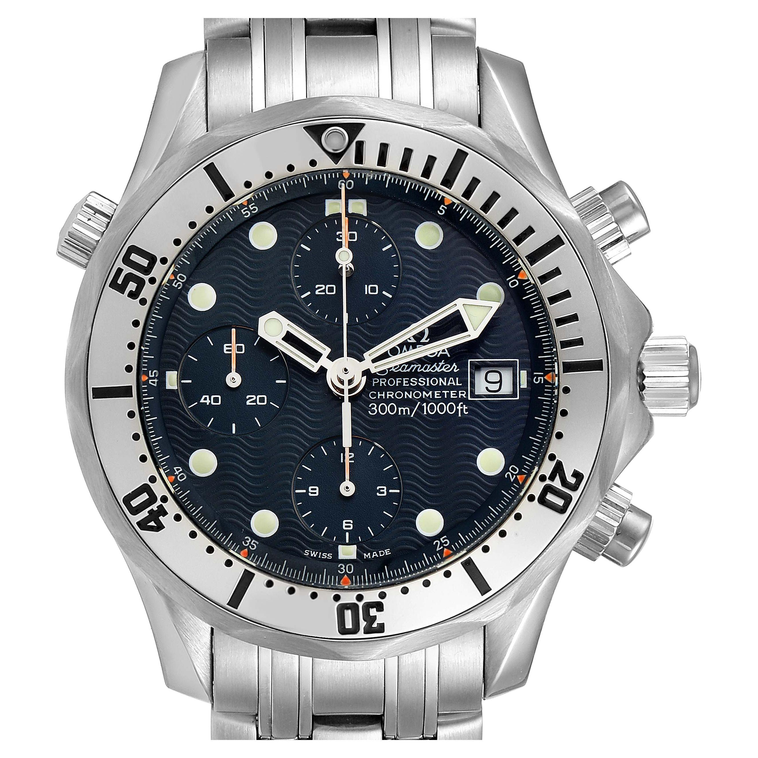 Omega Seamaster Midsize Blue Dial Steel Men's Watch 2551.80.00 Card For ...