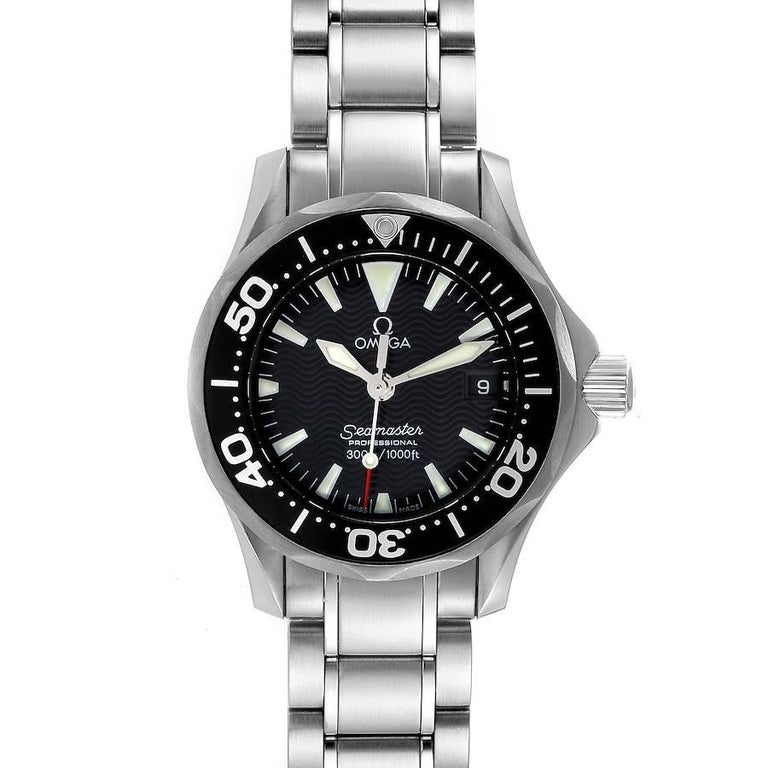 Omega Seamaster Diver 300M 28mm Steel Ladies Watch 2284.50.00 Box Card ...