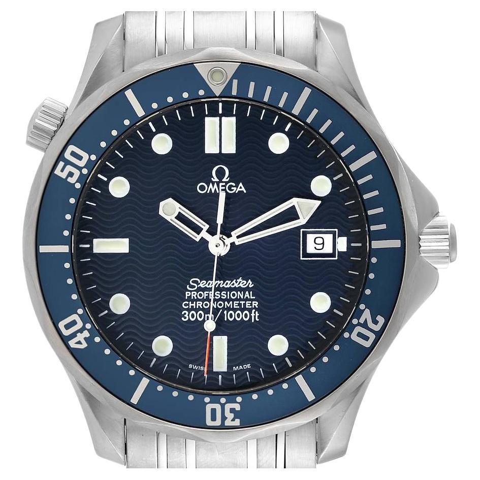 Omega Seamaster 300M Stainless Steel Blue Dial Quartz Men's Watch 2561. ...