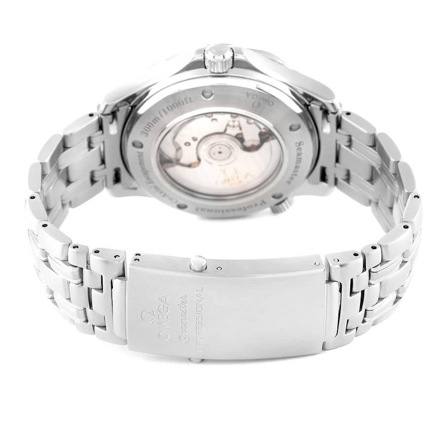 Omega Seamaster Diver 300M GMT Steel Co-Axial Blue Dial Mens Watch 2535.80.00 at 1stDibs | omega ...