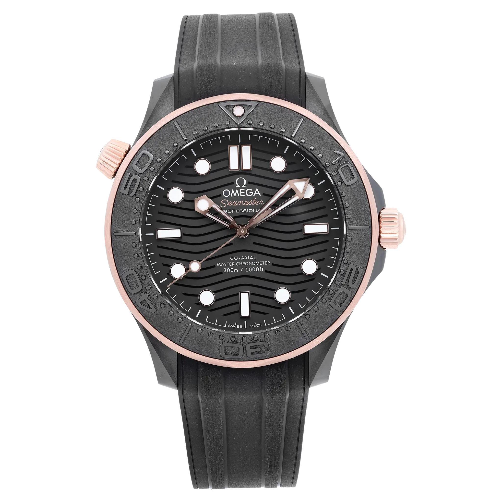 Omega Seamaster Diver 43mm Ceramic Rose Gold Black Dial 210.62.44.20.01 ...
