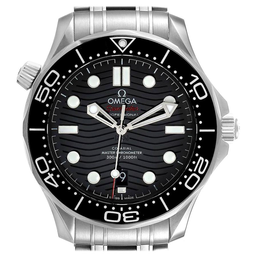 Omega Seamaster Steel Rose Gold Mens Watch 210.22.42.20.01.002 Box Card ...