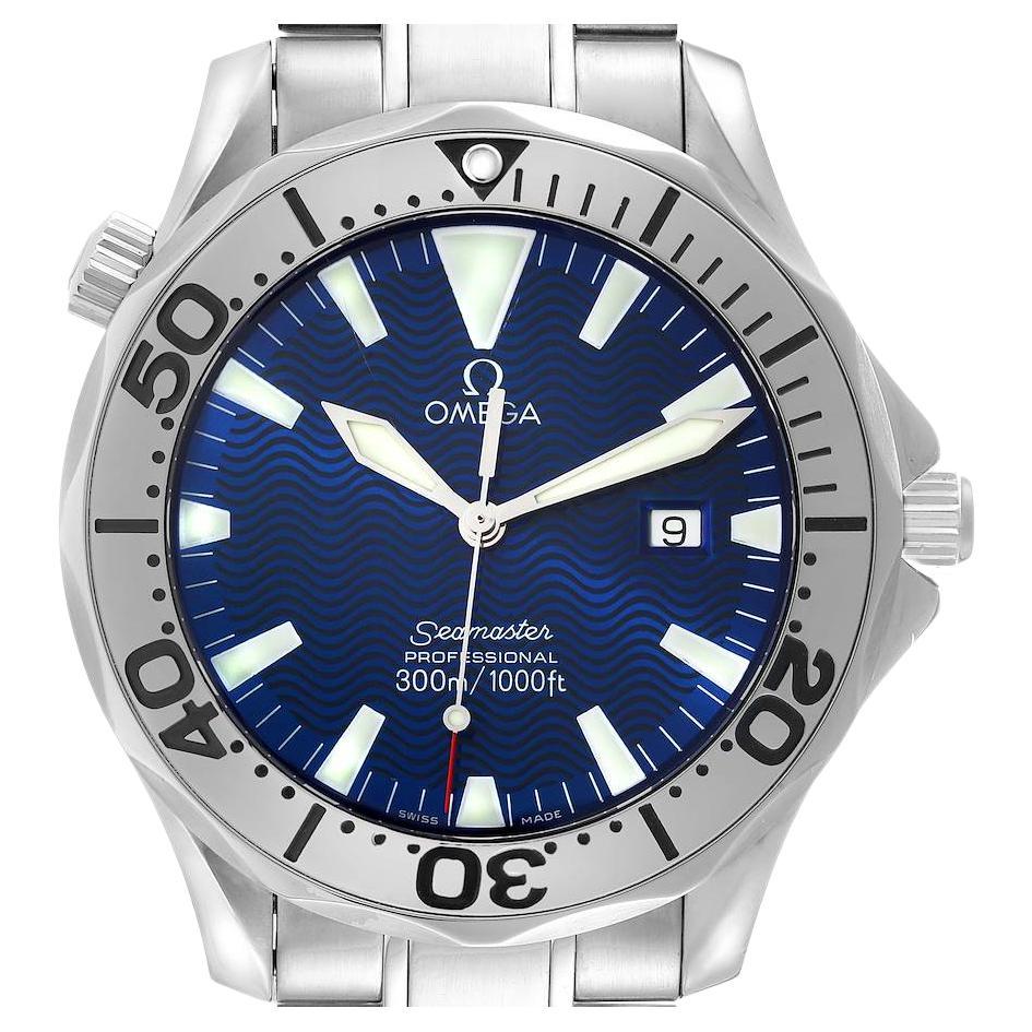 Omega Seamaster Blue Dial Chronograph Steel Men's Watch 2598.80.00 For ...