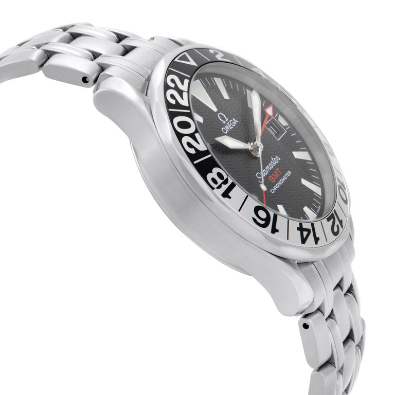 Omega Seamaster GMT 50th Anniversary Steel Black Dial Men's Watch 2234. ...