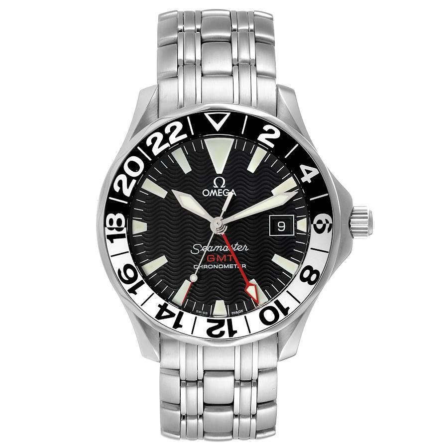 Omega Seamaster GMT 50th Anniversary Steel Mens Watch 2534.50.00 Card ...