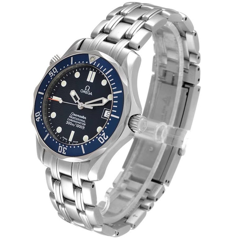 Omega Seamaster Midsize Blue Dial Steel Mens Watch 2551.80.00 Card For ...