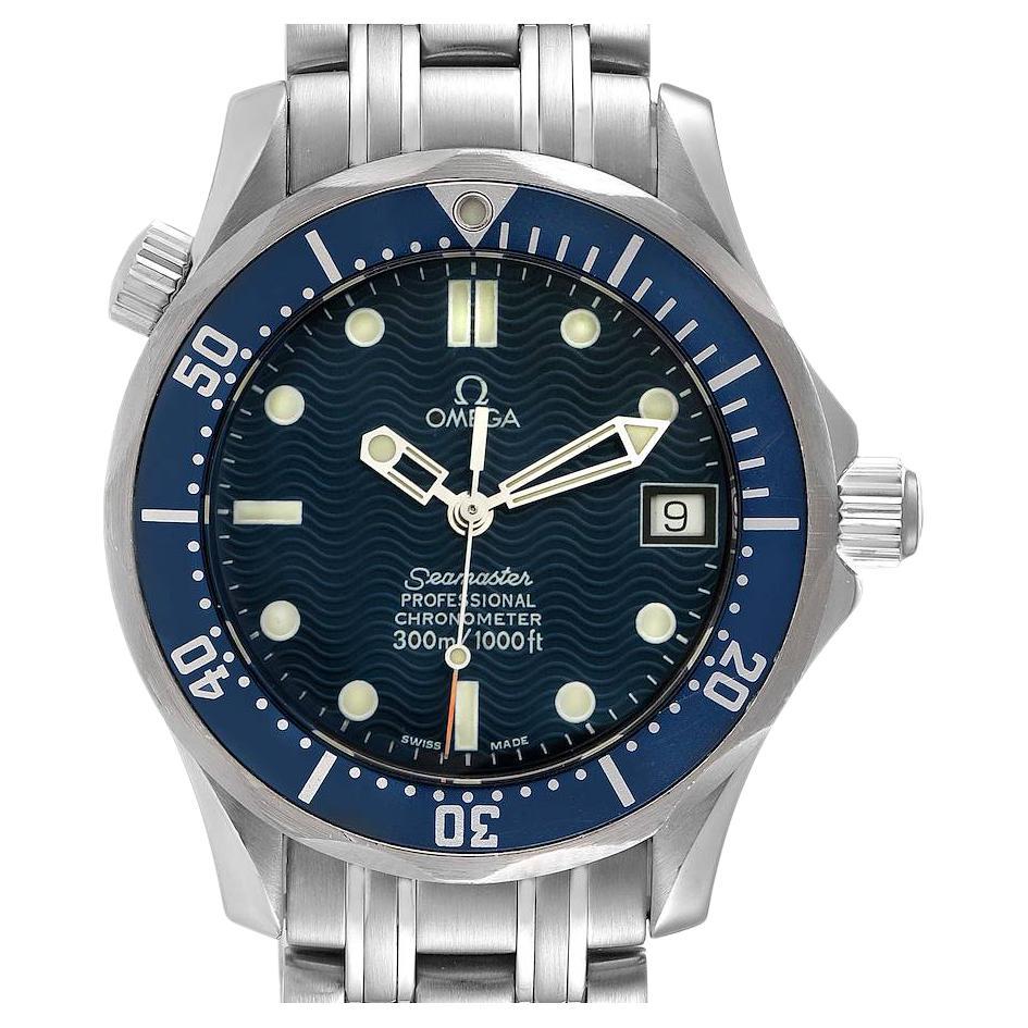 Omega Seamaster Midsize Blue Dial Steel Men's Watch 2551.80.00 For Sale ...