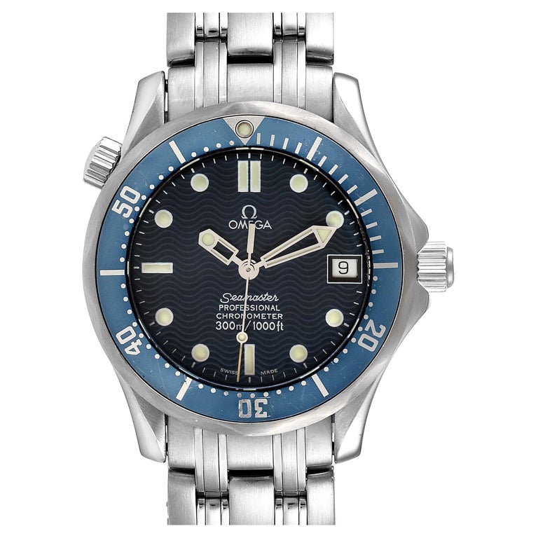 Omega Seamaster Midsize Blue Dial Steel Mens Watch 2551.80.00 For Sale ...